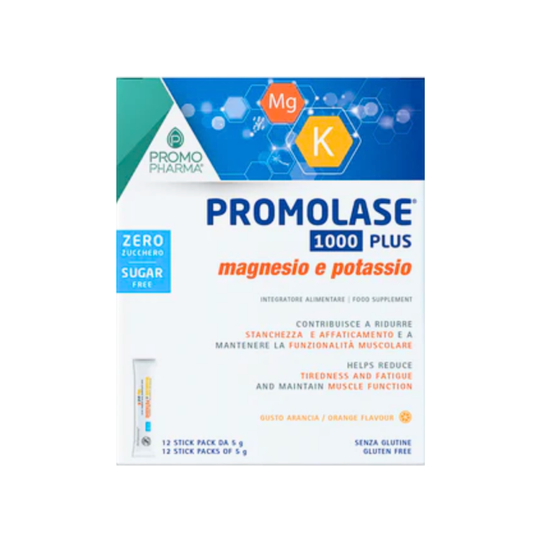 PROMOLASE 1000 PLUS MG+K SUGAR FREE *12 STICK PACK - FARMATECH